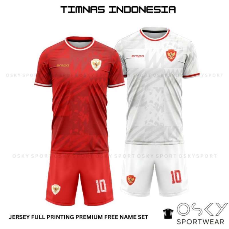 Jual Baju Bola Jersey Timnas Indonesia 2024-2025 Full Printing Premium - Xxl Anak (putih) Di ...