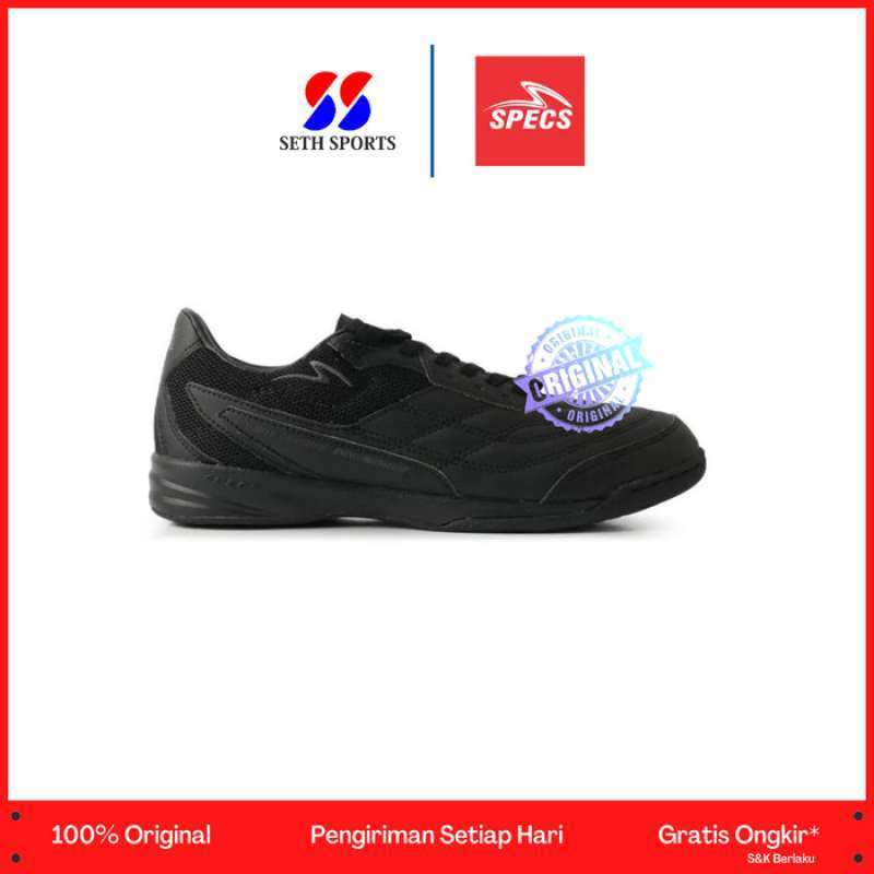 Jual Sepatu Futsal Specs Metasala Trigger Original - Black/black Bean ...