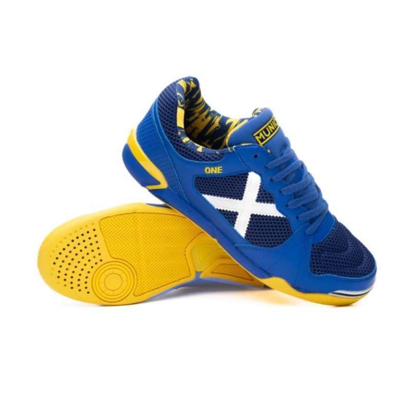 Jual Sepatu Futsal X Munich One Indoor 58 - Blue Yellow - 43 Di Seller ...
