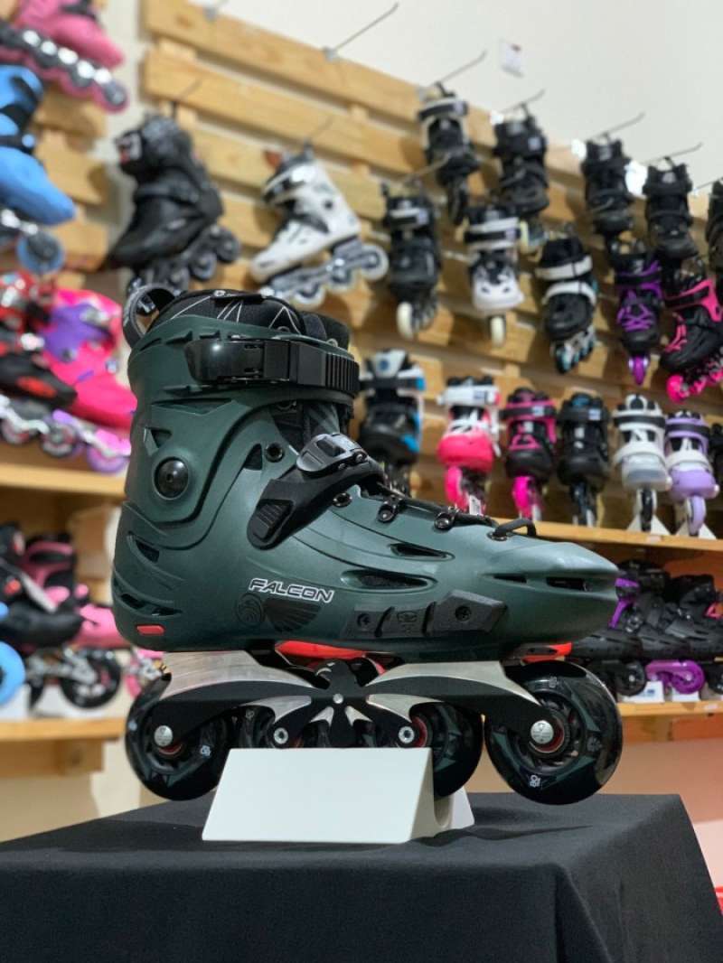 Jual Sepatu Roda Inline Skate Pemula Flying Eagle Falcon Green ...