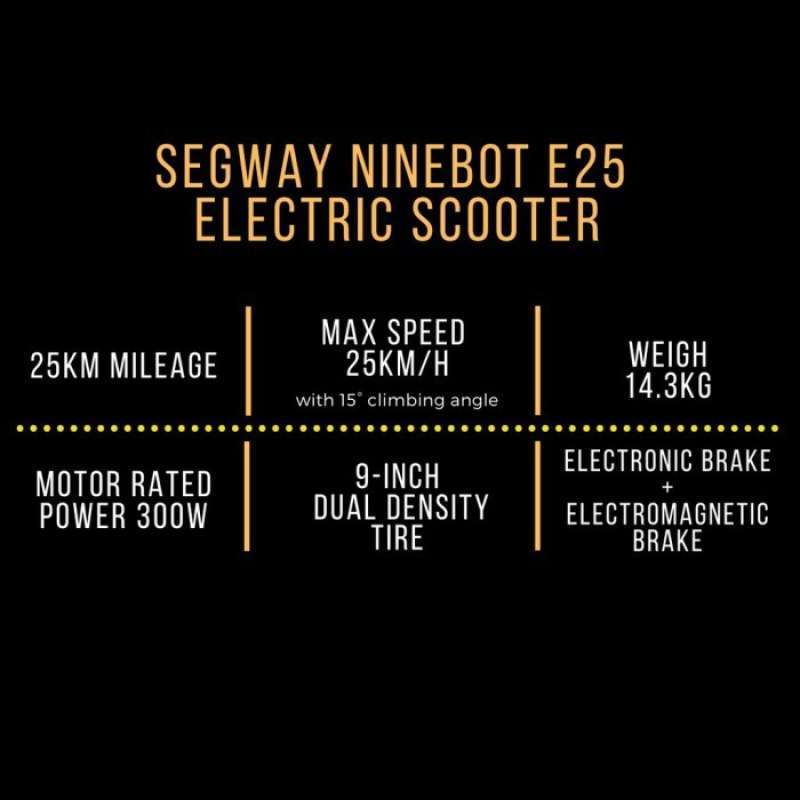 Jual Segway Ninebot E22 E25 Kickscooter Electric Scooter Not Skuter Es2 Es4 Di Seller Tombstone ...