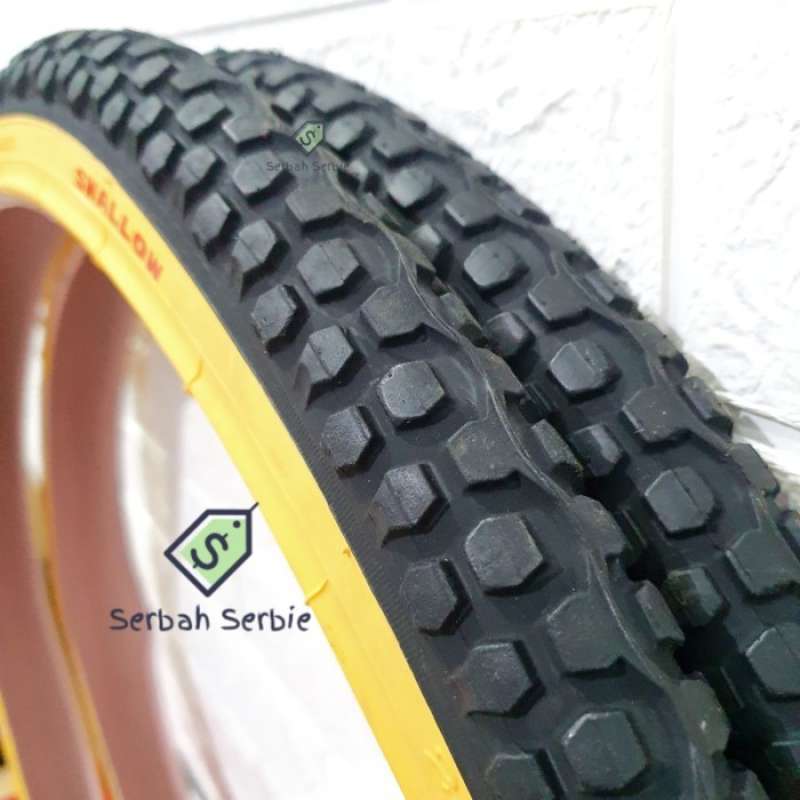 Jual Ban Luar Sepeda 24x1.75 Swallow 24 X 175 1.75 24x175 Mtb Mini Deli - Kuning Soft 141 Di ...
