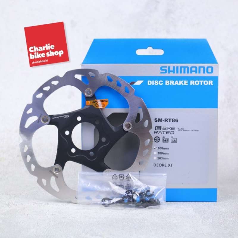 Jual Rotor Disc Brake Shimano Deore Xt Sm-rt86 6 Bolt Ice Tech - 160mm ...