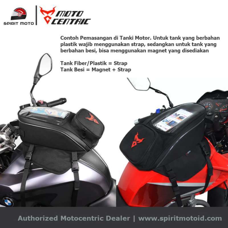 Jual Motocentric Tank Bag With Phone Holder | Tas Tangki Motor Touring ...