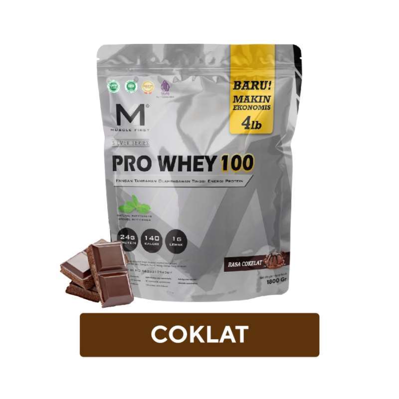 Jual Muscle First Pro Whey 100 4lbs/1800gr - M1 Whey Susu Protein Suplemen Fitness Defisit ...