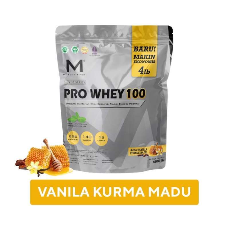 Jual Muscle First Pro Whey 100 4lbs/1800gr - M1 Whey Susu Protein ...