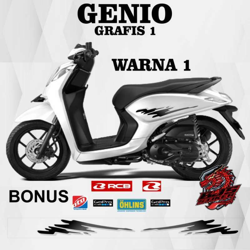 Promo Stiker Striping Genio 110 Cc Grafis 1 - Stiker Decal Honda Genio ...