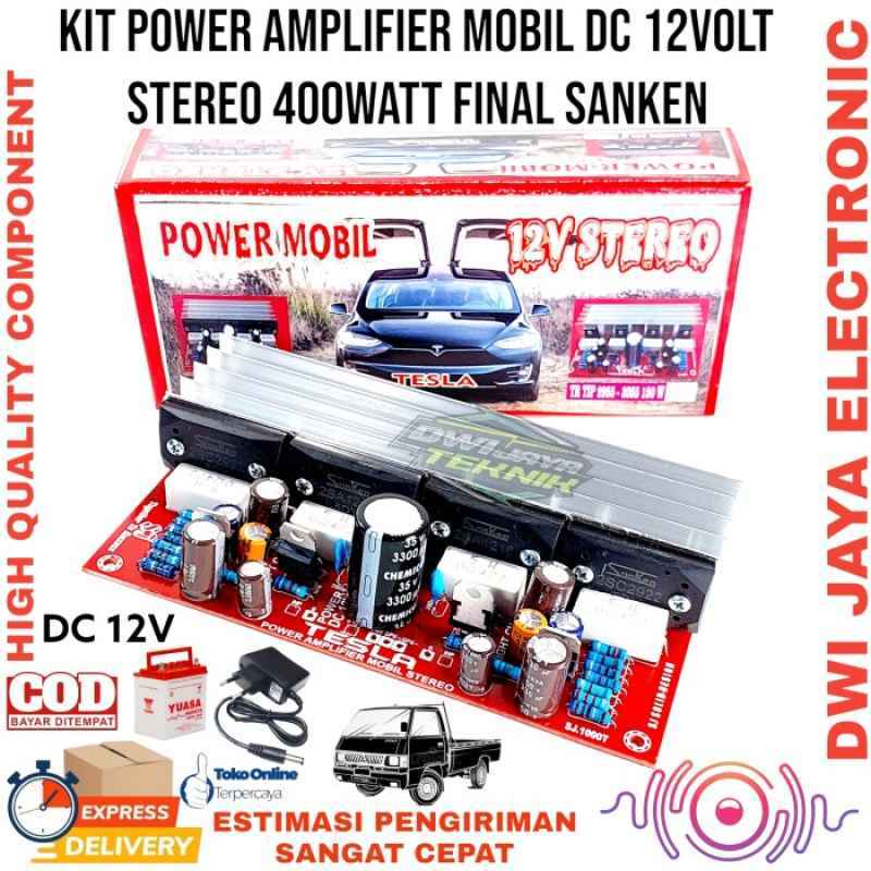 Jual Kit Power Amplifier Mobil Dc 12volt Stereo 400watt Final Sanken Di ...