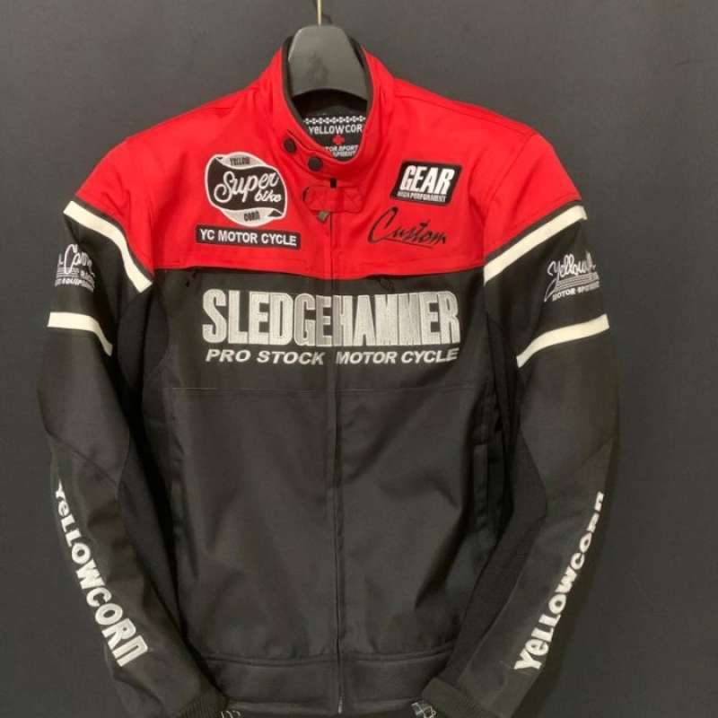 Jual Jaket Motor Touring , Riding, Full Protector Full Bordir - L Hitam ...