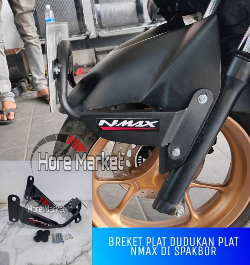 Jual Dudukan Plat Nomor Besi Tebal Nmax Breket Plat Nmax Di Spakbor Di ...