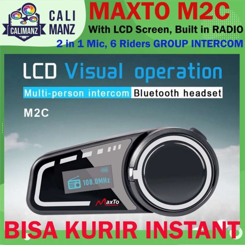 Jual Maxto M2c With Lcd Group Intercom 6 Riders 2 In 1 Mic Radio Fm Di Seller Tombstone ...