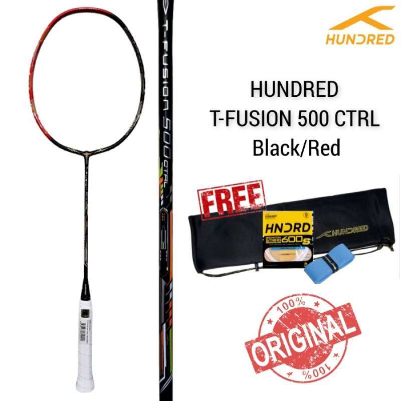 Promo Raket Badminton Hundred T-fusion 500 Attk Ctrl Zoom Bulutangkis ...