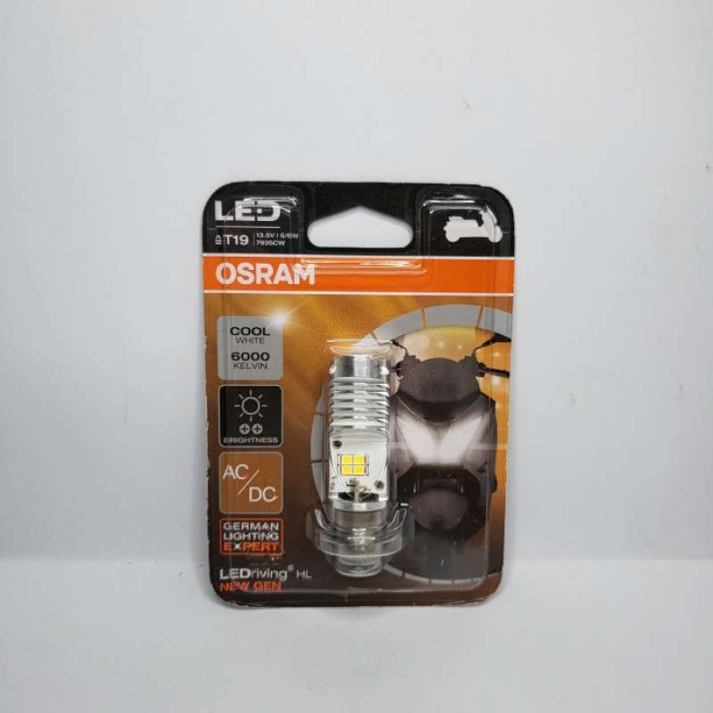 Promo Lampu Motor Led Osram Bebek Matic (putih) Bohlam H6 M5 T19 Ac Dc Diskon 23% Di Seller Gun ...
