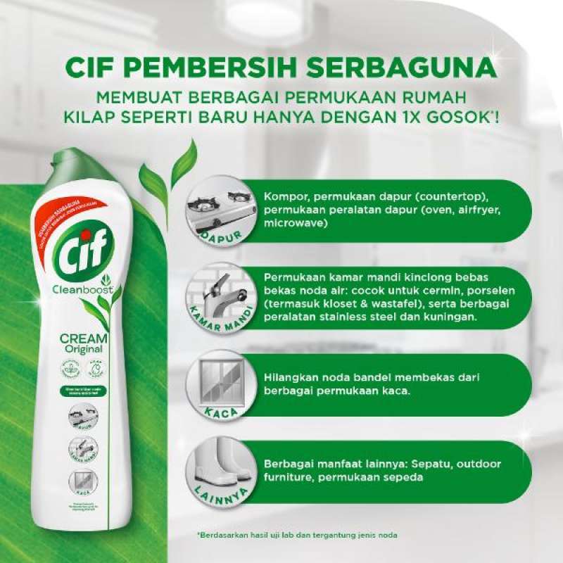 Promo Smg/jog/solo - Cif Cream Pembersih Serbaguna Original Botol [660 ...