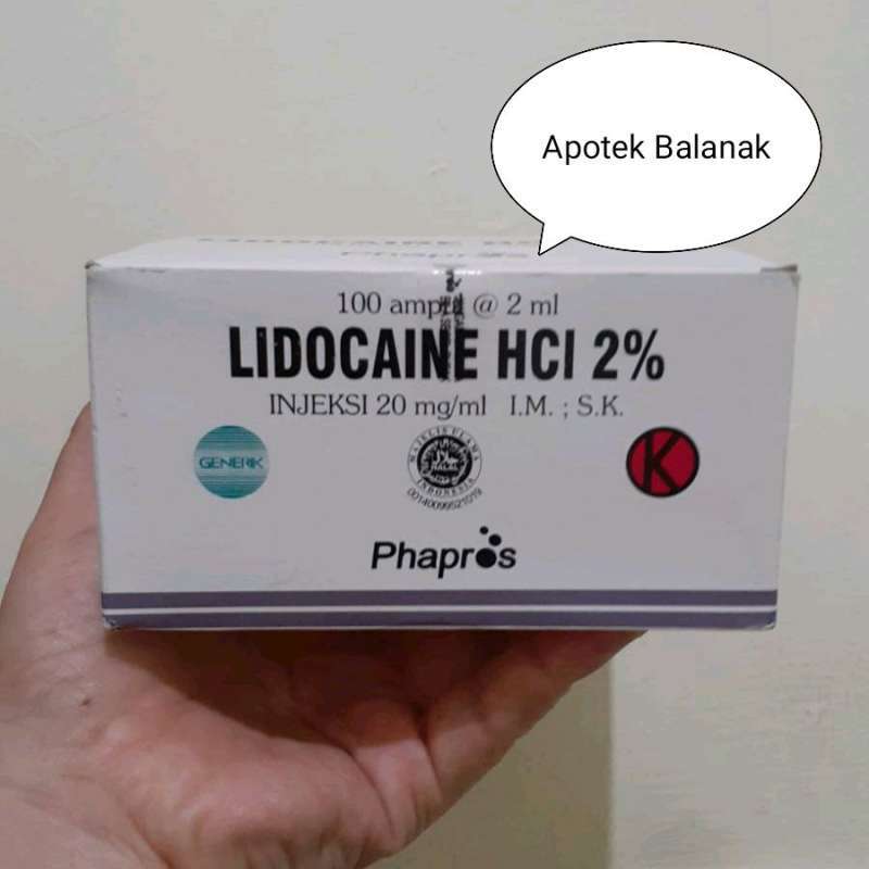Jual Lidocaine Hcl 2℅ Injeksi Box Isi 100 Ampul Di Seller Apotek