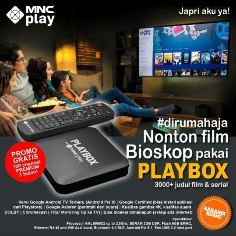 Promo New Playbox Android Tv By Mnc Resmi Diskon 12% Di Seller Payuu.id - Kebon Kacang, Kota ...
