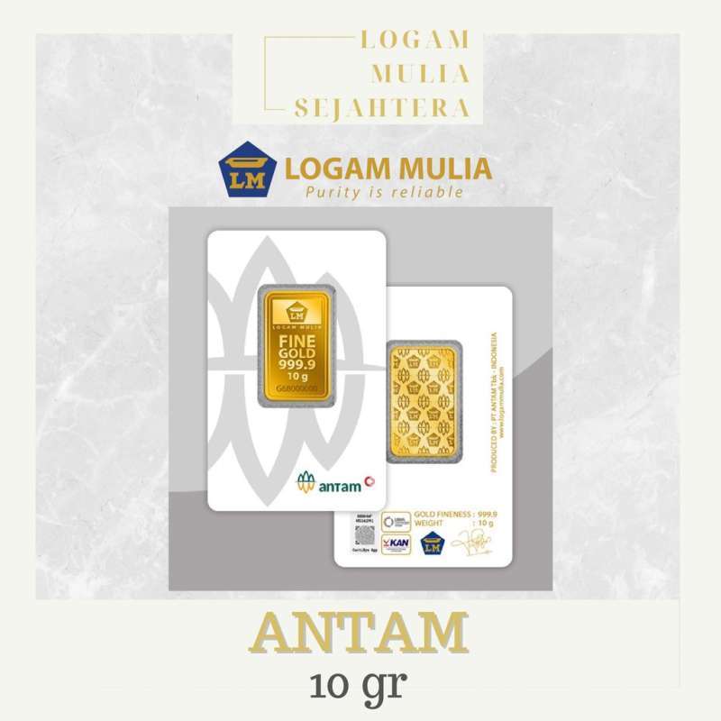 Antam Logo Jual Fg Logam Mulia Emas Antam Certicard New Press Model 5