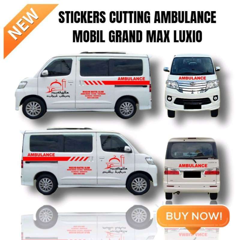 Jual Sticker Mobil Ambulance Apv Custom Nama Intansi Sendiri Di Seller ...