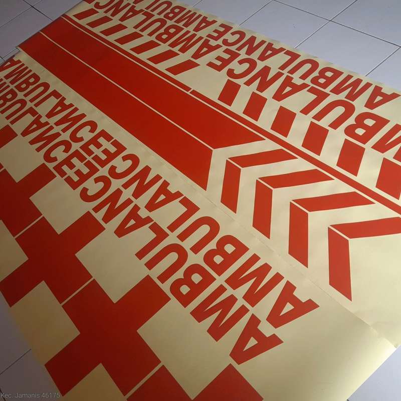 Jual Sticker Mobil Ambulance Apv Custom Nama Intansi Sendiri Di Seller ...