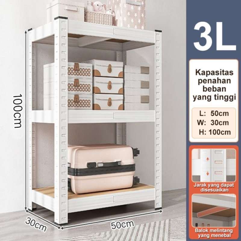 Jual Rak Besi Siku 5 Susun Tanpa Baut Serbaguna Botless Rack Stainless ...