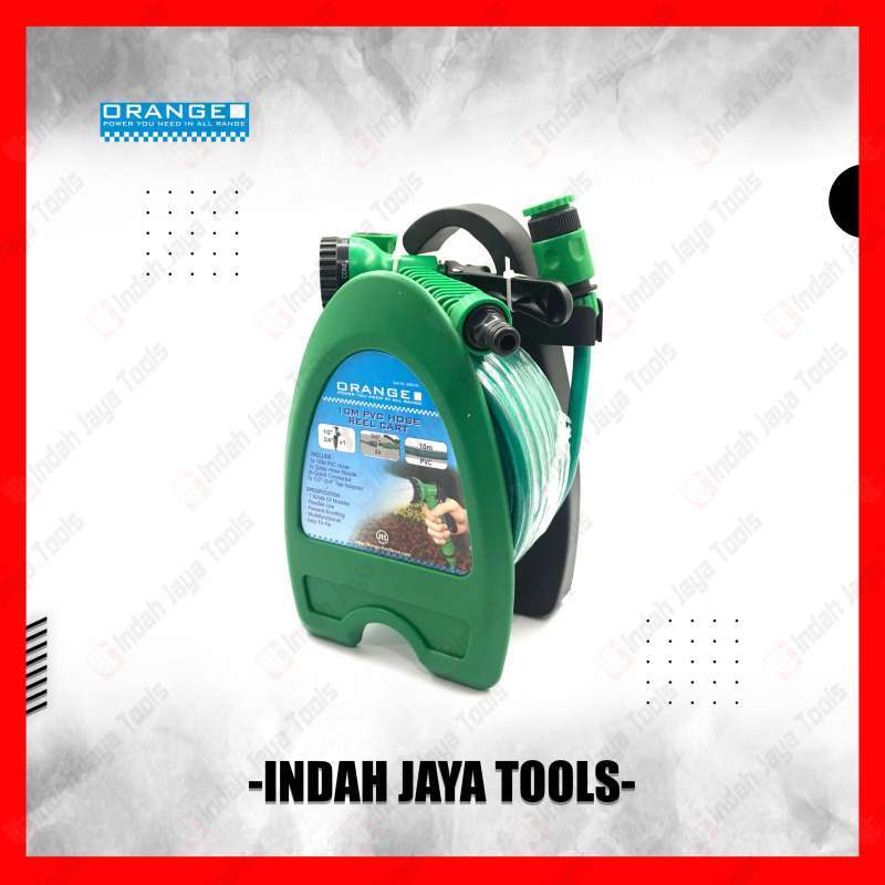 Jual Orange Semprotan Air Taman + Selang 10 Meter - Hose Reel Mini Set ...