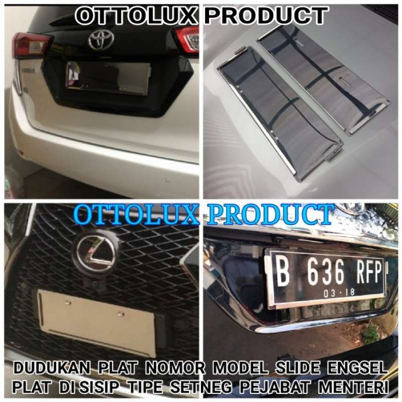 Promo Dudukan Plat Nomor Mobil Asli Stainles Model Pejabat Vvip Sekneg ...