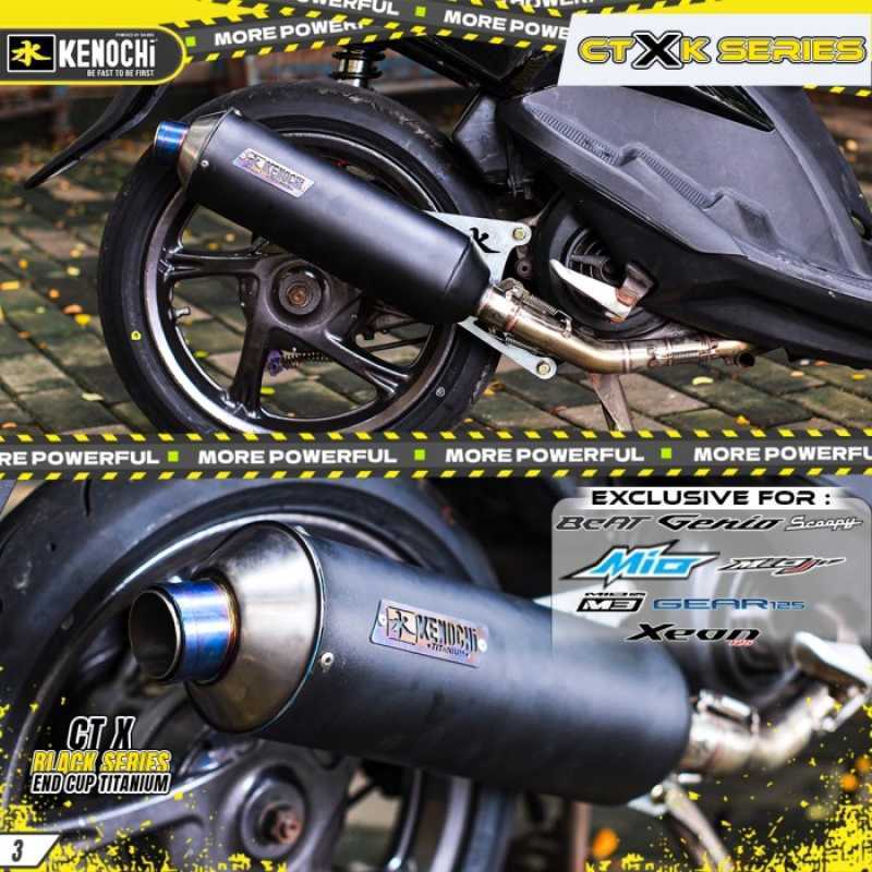 Promo Knalpot Standar Racing Kenochi Type Ct-x Black Series For Mio ...