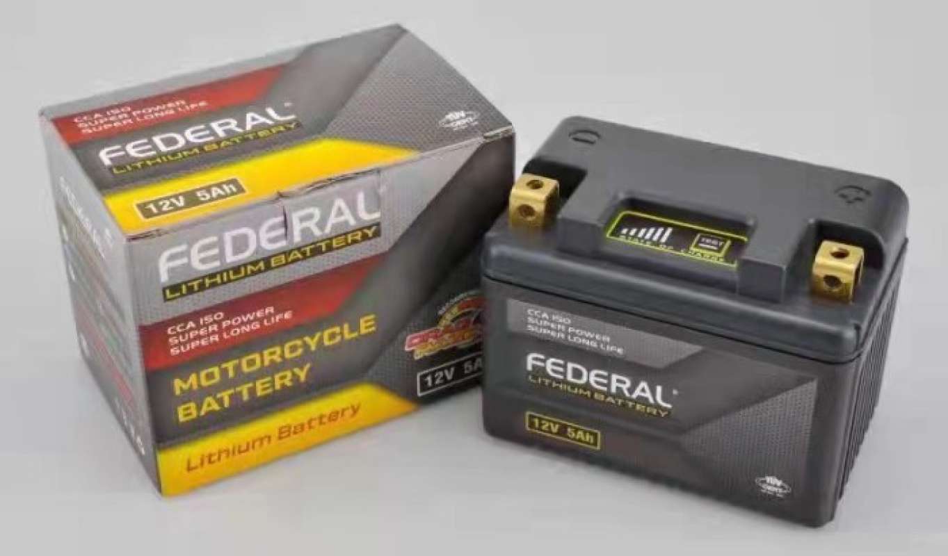 Jual Federal Aki Lithium Motor 12v 5ah Lithium Battery Aki Motor Accu ...