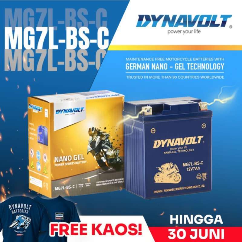 Jual Dynavolt Nano-gel Mg7l-bs-c 7ah - Vespa Modern, Yamaha R25, Xmax. Di Seller Tombstone ...