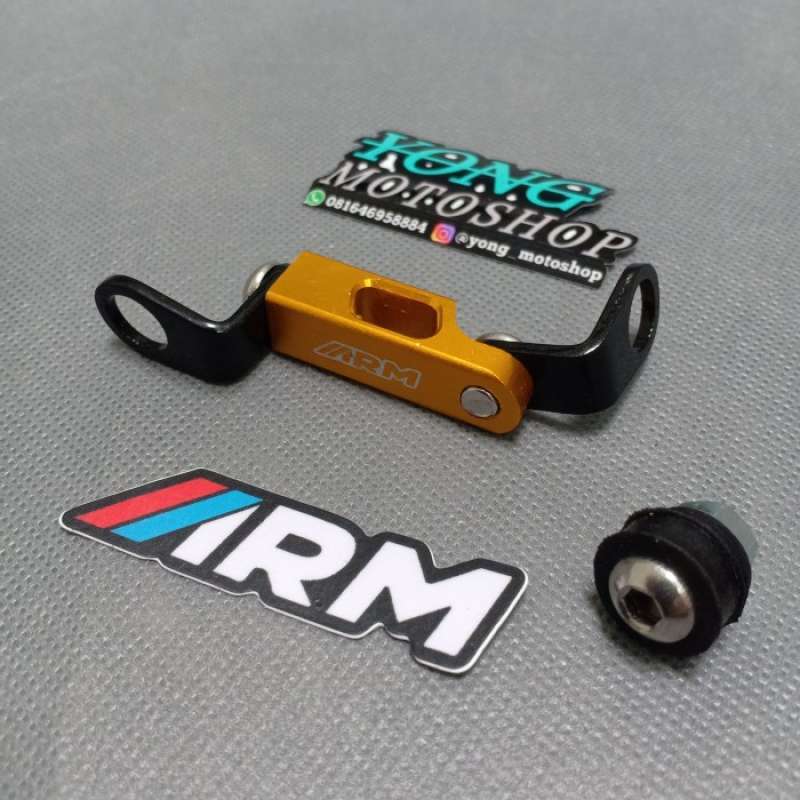 Jual Bracket Tabung Minyak Rem Arm Full Cnc Universal Arumi - Merah Di ...