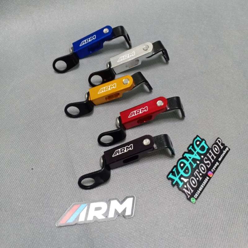 Jual Bracket Tabung Minyak Rem Arm Full Cnc Universal Arumi - Merah Di ...