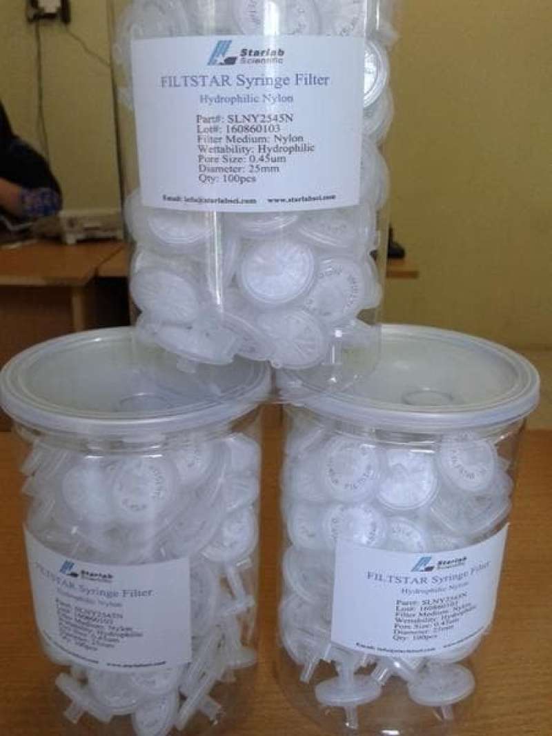 Promo Ptfe Syringe Filter 25 Mm, 0.45um Hydrophobic Diskon 23% Di ...