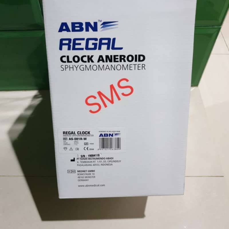 Promo Abn Regal Clock Aneroid Wall Model / Tensimeter Dinding Abn ...