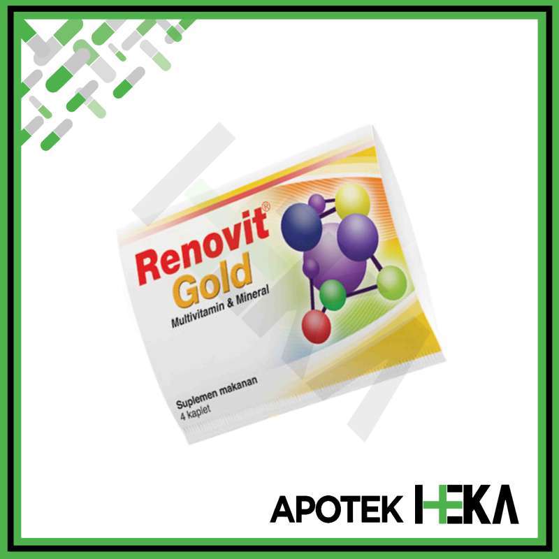 Jual Renovit Gold Strip Isi 4 Kaplet - Multivitamin Dan Mineral Di ...