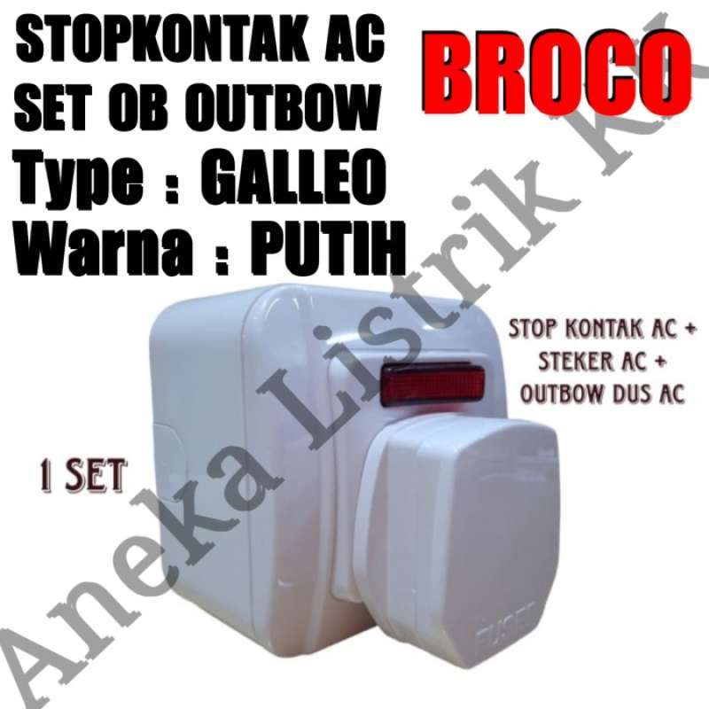 Promo Broco Gracio Stopkontak Ac Outbow Komplit Stop Kontak Ac Set Bsi ...