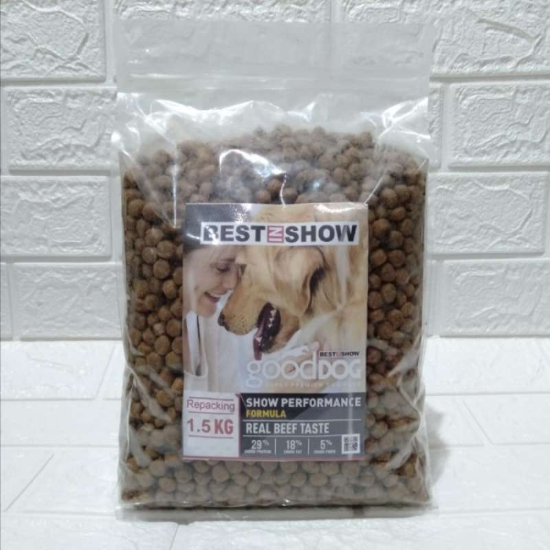 Promo Dog Food Bes In Show Performance Beef Repack 1,5kg Makanan Anjing ...