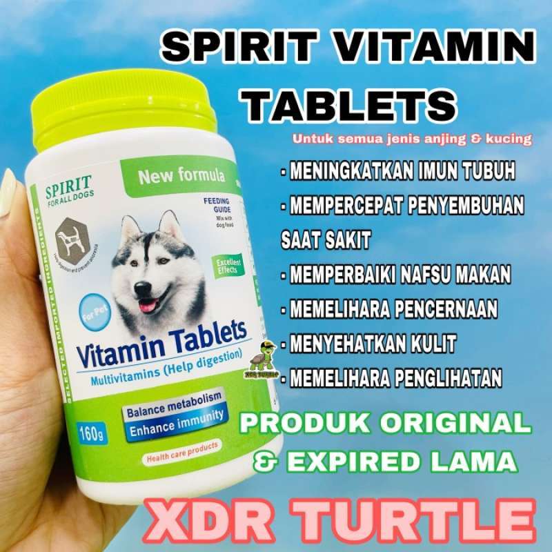 Promo Spirit Multivitamin Tablet Vitamin Anjing Kucing Menjaga Imun ...