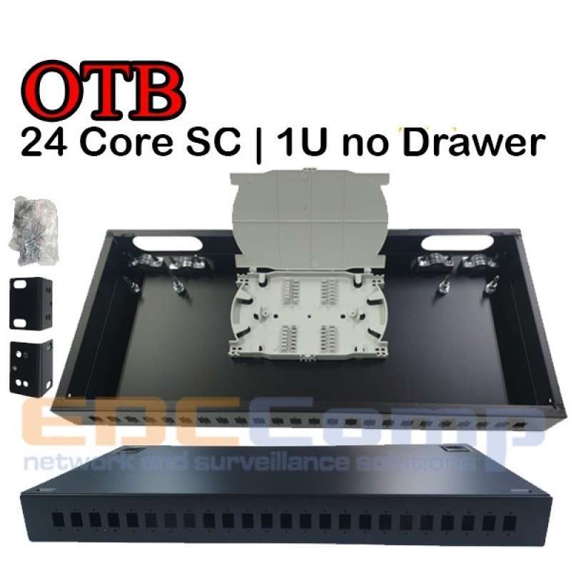 Promo Fiber Optic Otb Odf 24 Core Sc 1u No Drawer Kosong / Lengkap ...