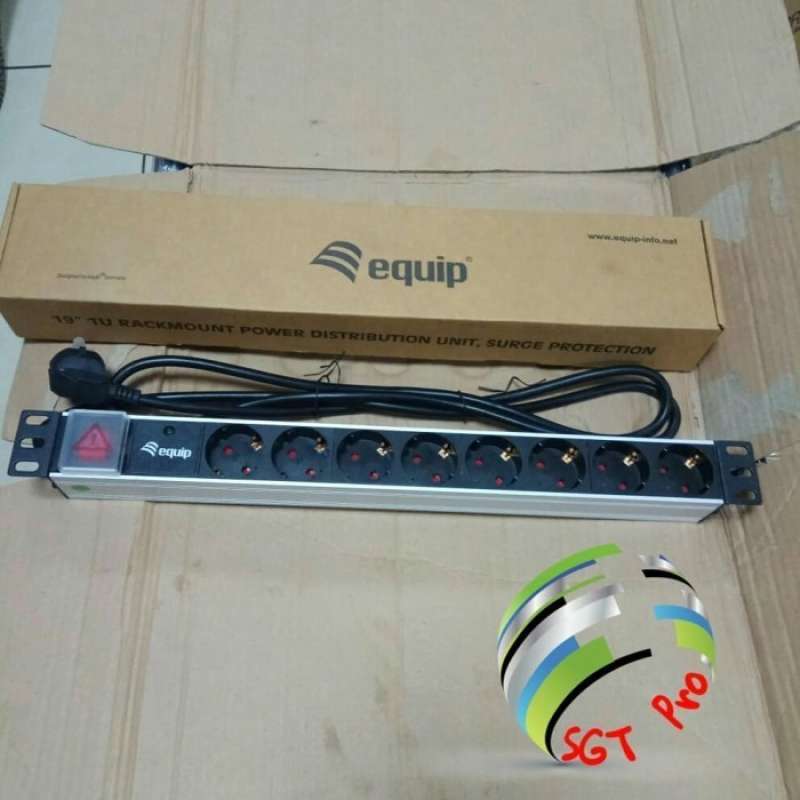 Promo Pdu 8 Port 19 1u Power Distribution Unit With Surge Protector ...