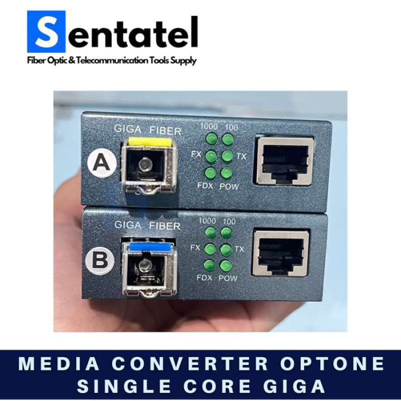 Promo Optone Media Converter 10/100/1000 Single Core Giga Diskon 23% Di ...