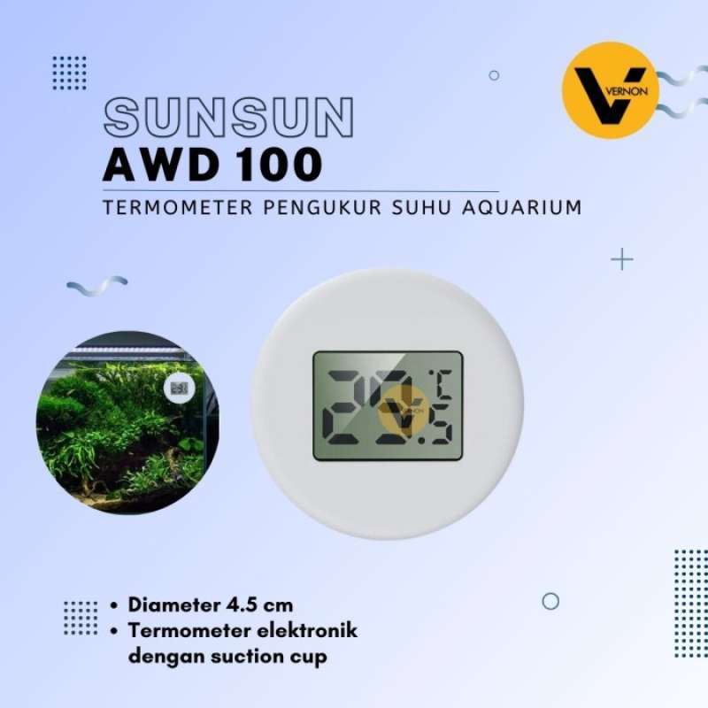 Jual Thermometer Digital Sunsun Awd 100 / Awd 200 Termometer Aquarium ...