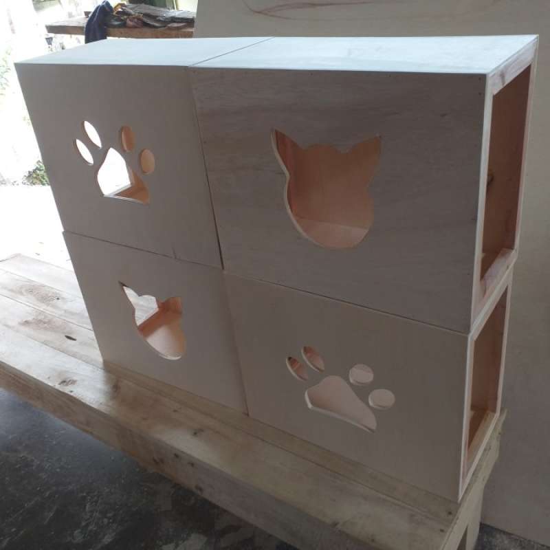 Jual Box Cat Condo Rak Lompat Dinding Mainan Kucing Tangga Dan Jembatan ...