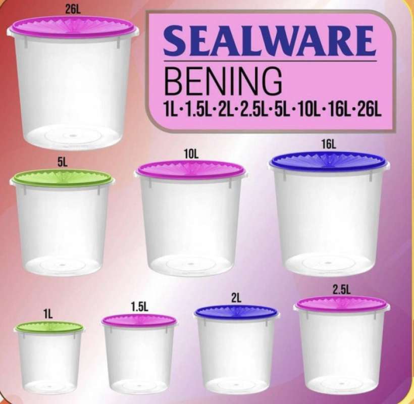 Jual Sealware Bening Tabitha 5 L , 10 L , 26 L Toples Jumbo Bulat - 5 Liter Di Seller Belanja-id ...