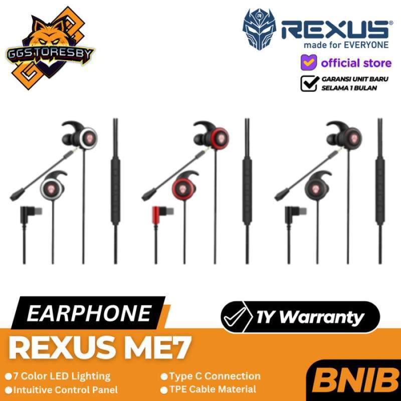 Promo Rexus Me7 Type-c Gaming Earphone Diskon 23% Di Seller Ryoma Store ...
