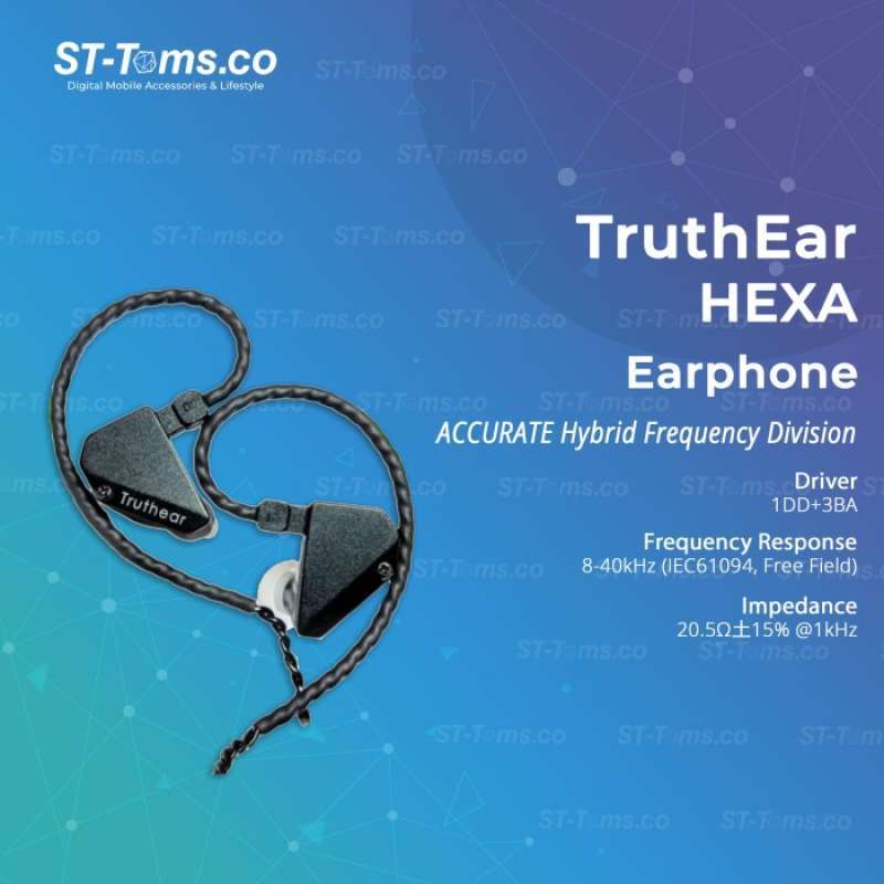 Promo Truthear Hexa 1dd + 3ba Hybrid Driver In Ear Monitor Earphone Diskon 23% Di Seller Ryoma ...
