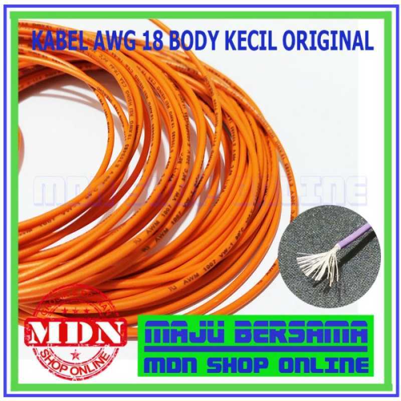 Promo Kabel Awg-18 Body Kecil Original Per 1 Rol 40 Meter Diskon 23% Di ...