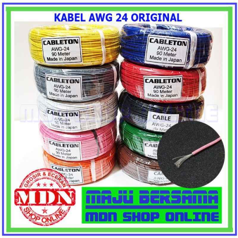 Promo Kabel Awg 24 Original Per 1 Rol 90 Meter Diskon 23% Di Seller ...