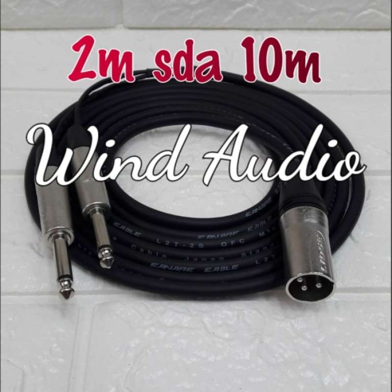 Promo Kabel Audio Canare Jack Xlr Male To 2 Akai Mono 2m - 10m Diskon 23% Di Seller Ryoma Store ...