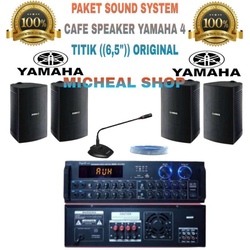 Promo Paket Sound System Cafe Resto Speaker Yamaha Vs 6 / 4titik +amplifier Diskon 23% Di Seller ...