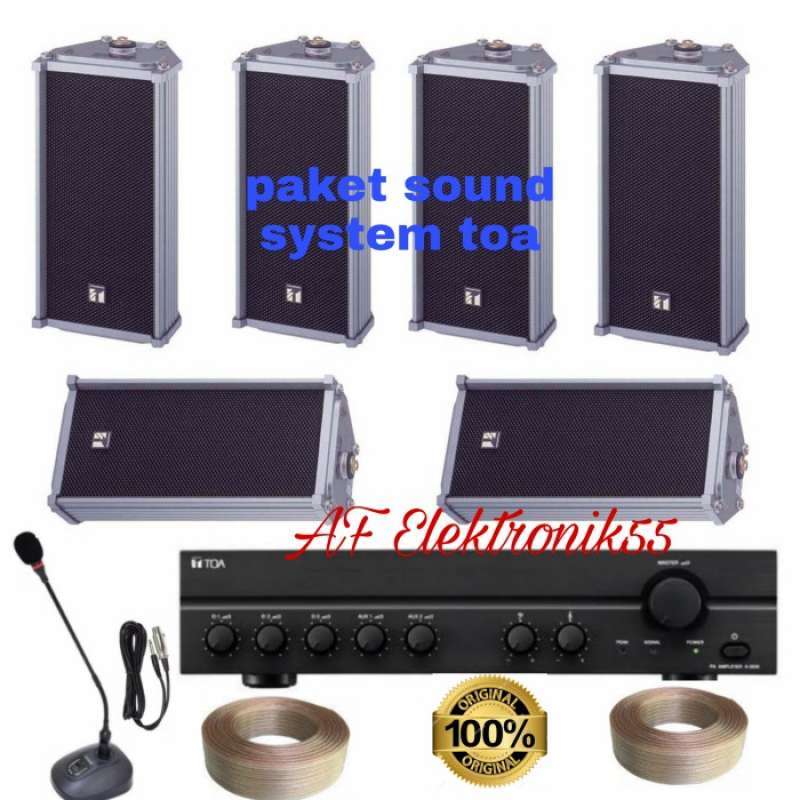 Promo Paket Sound System Toa Ruangan ( 6 Unit Speaker Colum Diskon 23% ...